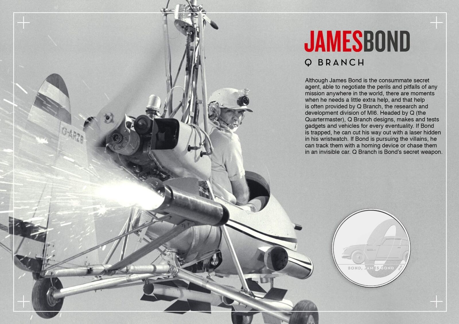 2020 £5 The Design of James Bond PNC - Comm Coinage