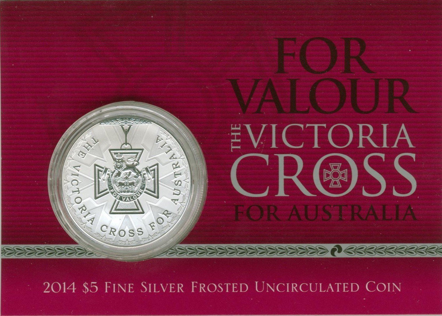 2014 $5 For Valour The Victoria Cross For Australia - Comm Coinage