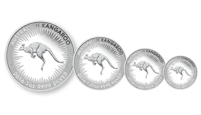 2016 Kangaroo Silver Proof 4 Four Coin Set - Comm Coinage
