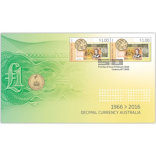 2016 Decimal Currency Australia 1966-2016 $2 PNC - Comm Coinage